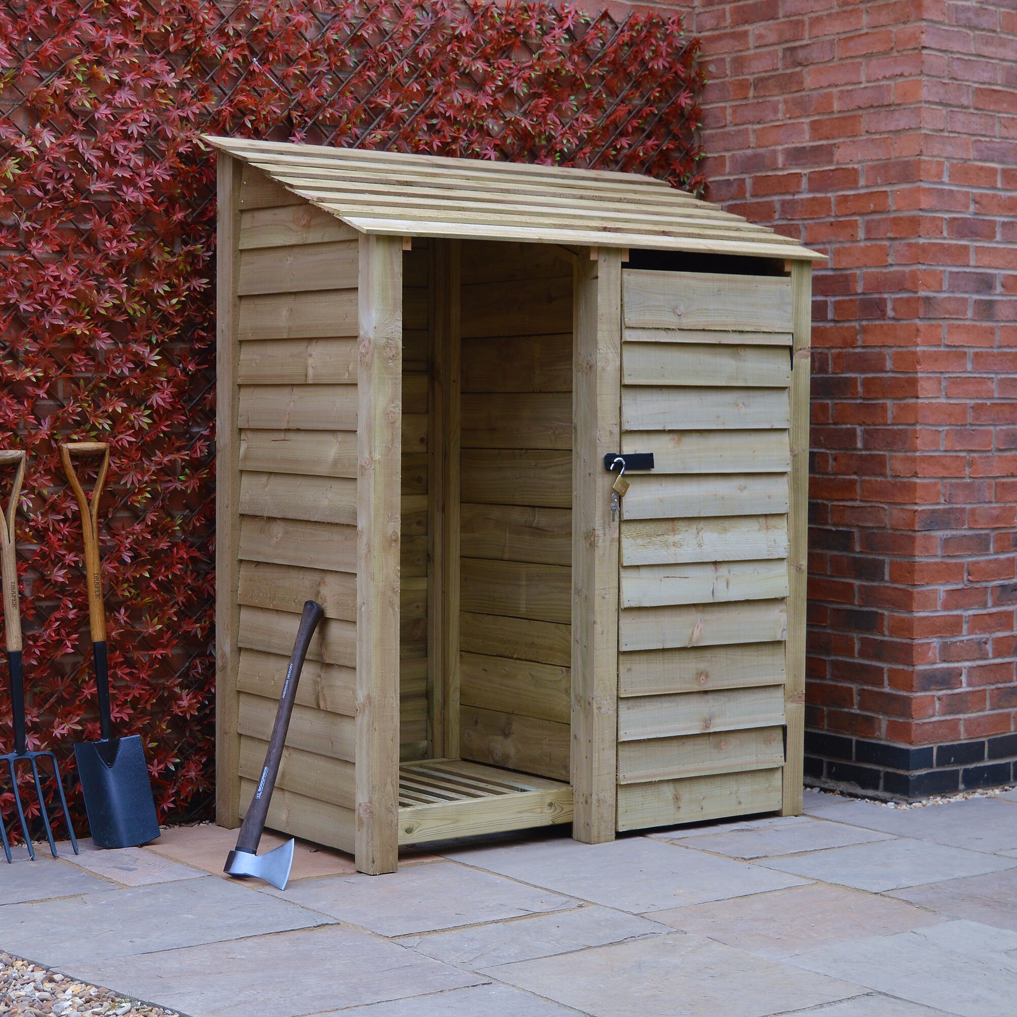 Wooden Garden Tool Storage Box Organiser 5ft Wide Cottesmore Design ...