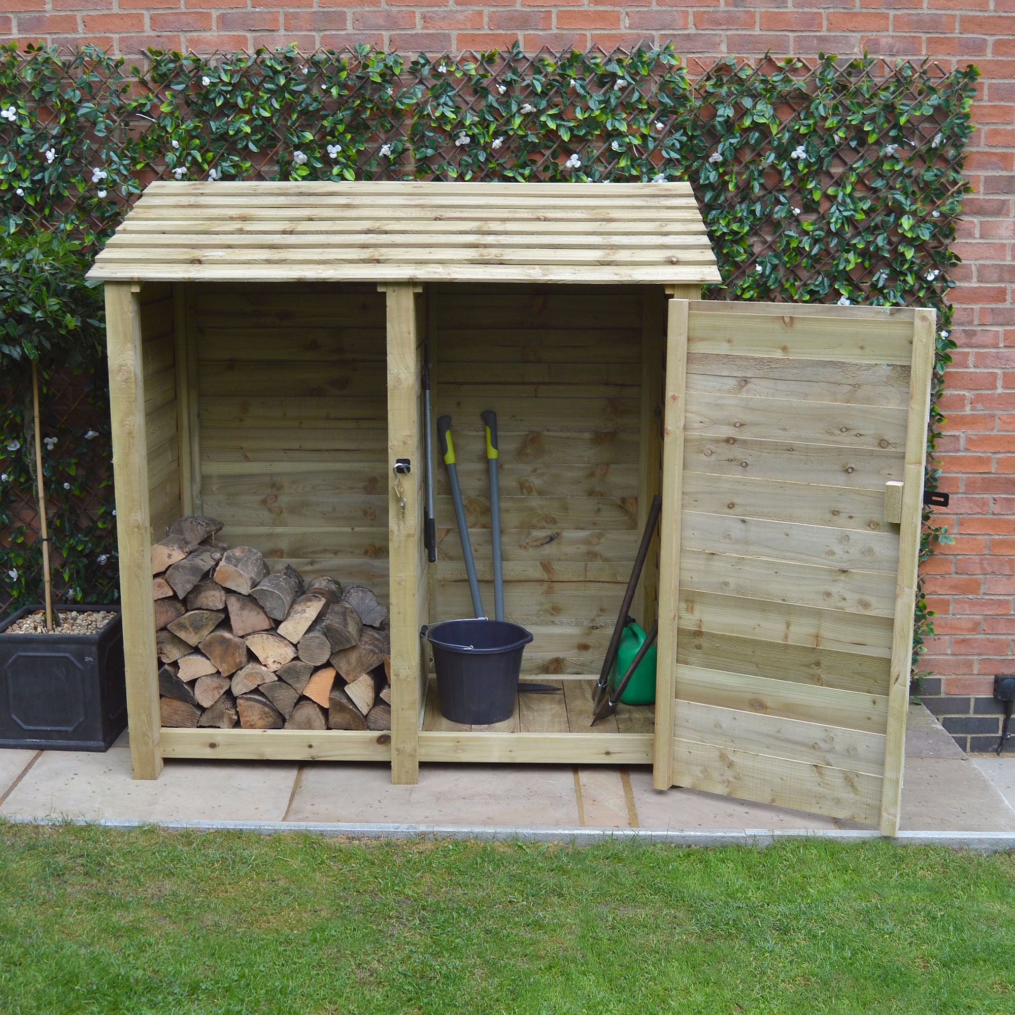 Wooden Garden Tool Storage Box Organiser 6ft Wide - Etsy UK