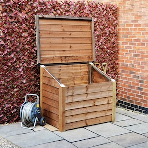 Wooden Garden Storage Unit Parcel Chest Box Organiser Pickworth - Etsy