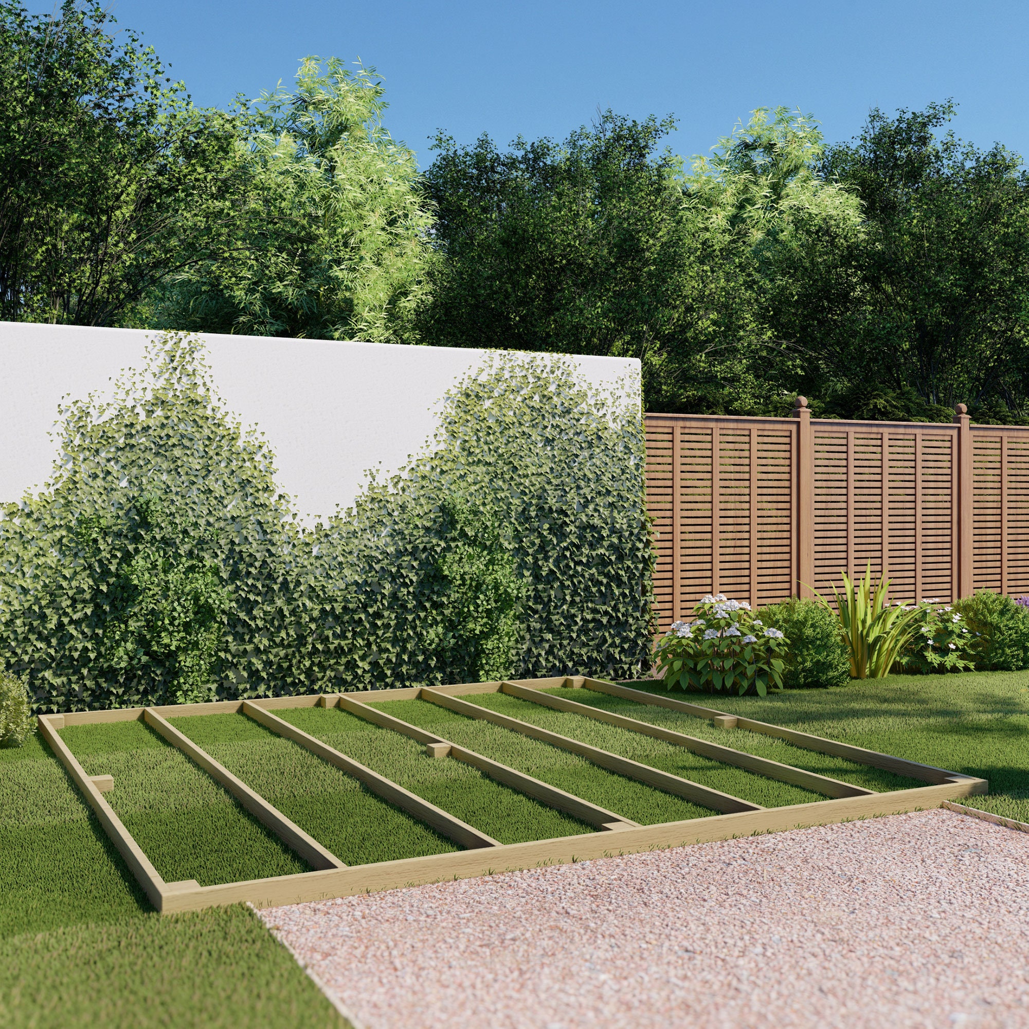 Outdoor Wooden Decking Base Kit 4x2 - Etsy UK