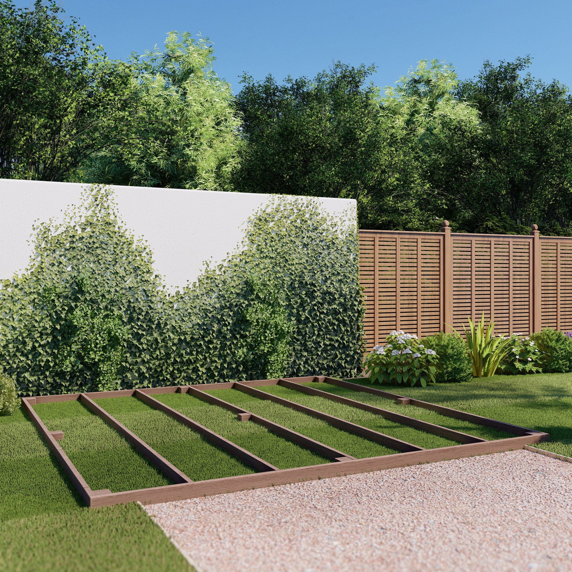 Outdoor Wooden Decking Base Kit 4x2 - Etsy UK