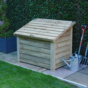 Wooden Garden Storage Unit Parcel Chest Box Organiser Pickworth - Etsy