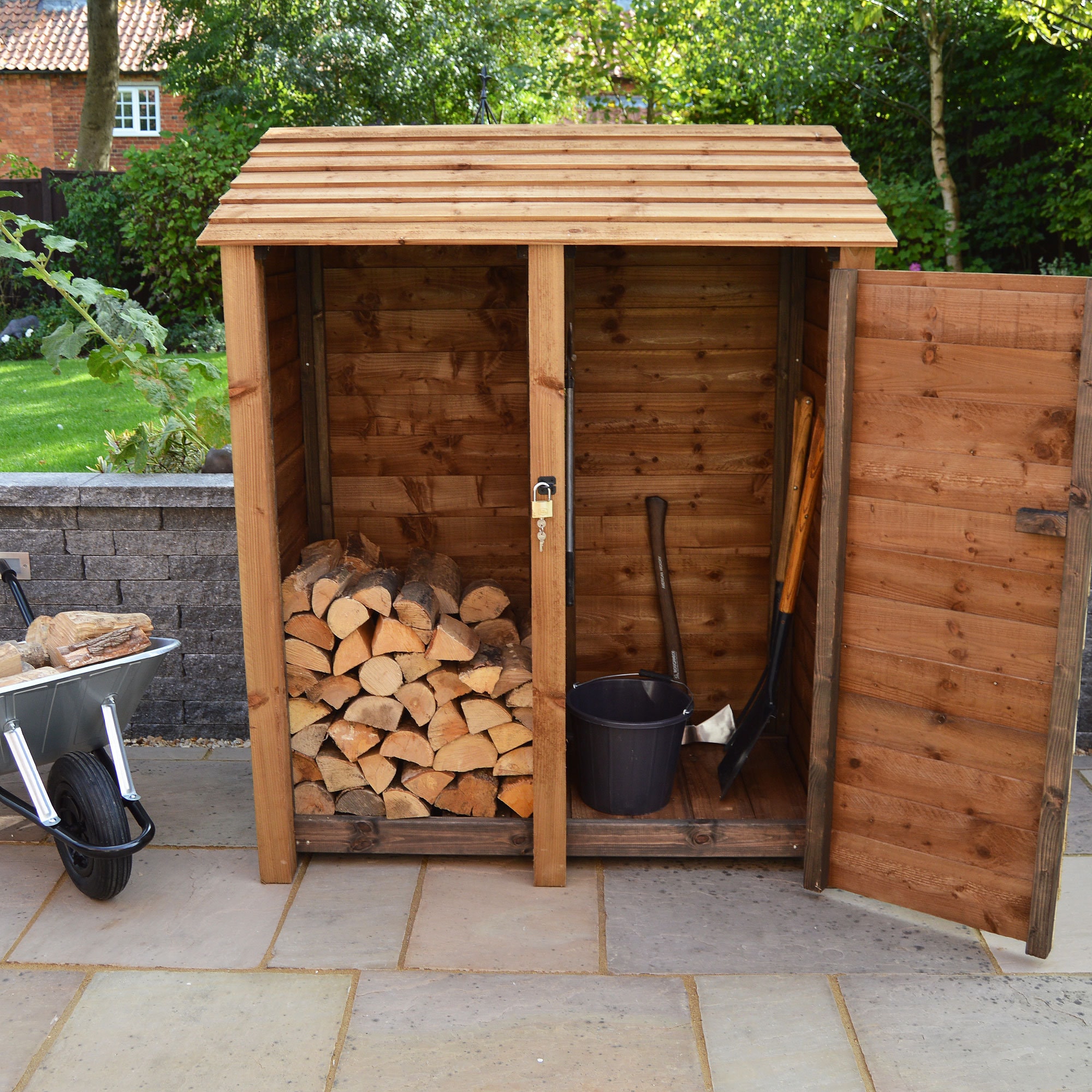 Wooden Garden Tool Storage Box Organiser 5ft Wide Cottesmore Design ...