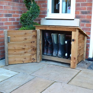 Outdoor Wellie Boot Shoe Storage - Langham Minor Design - Etsy UK