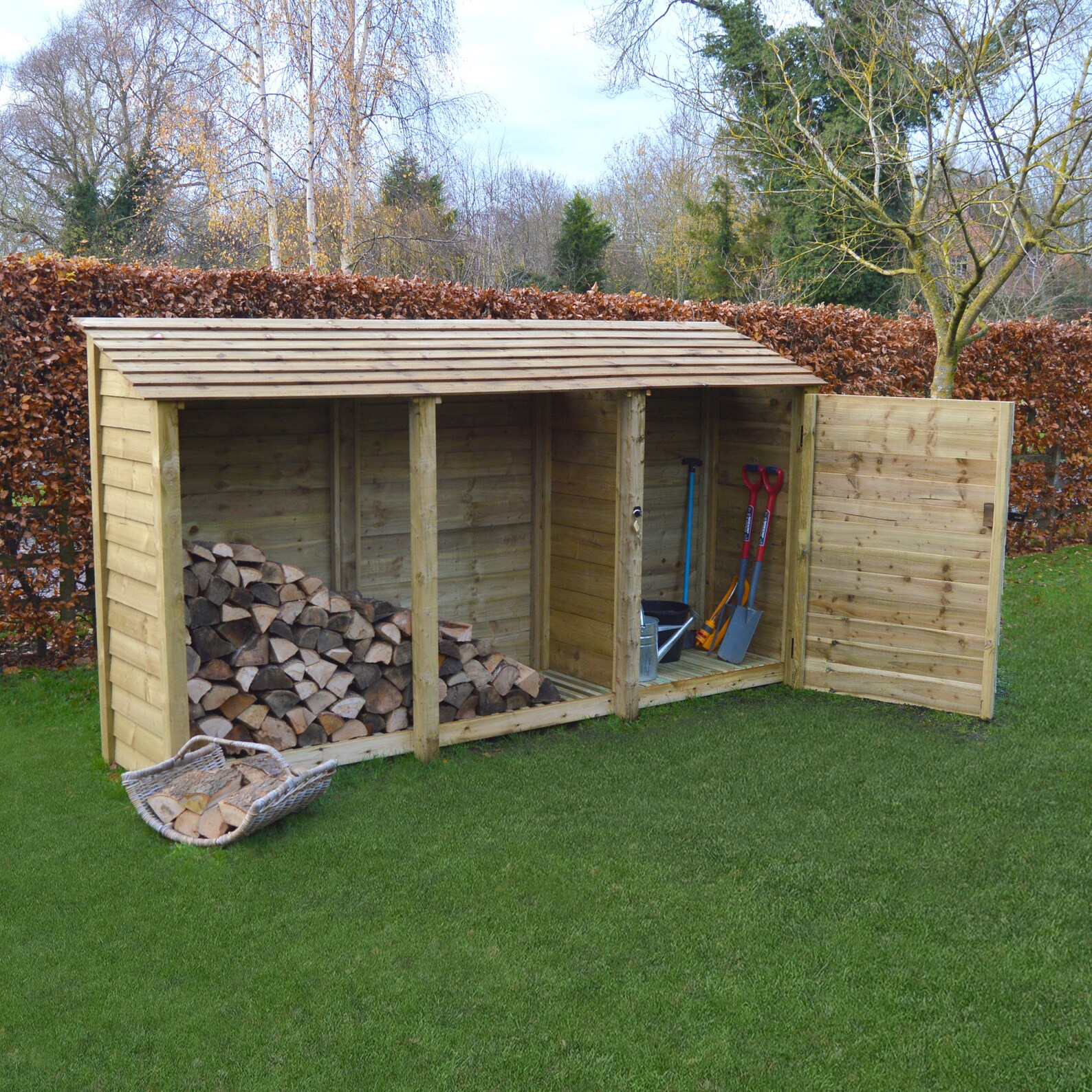 Wooden Garden Tool Storage Box Organiser 11ft Wide Empingham Design - Etsy