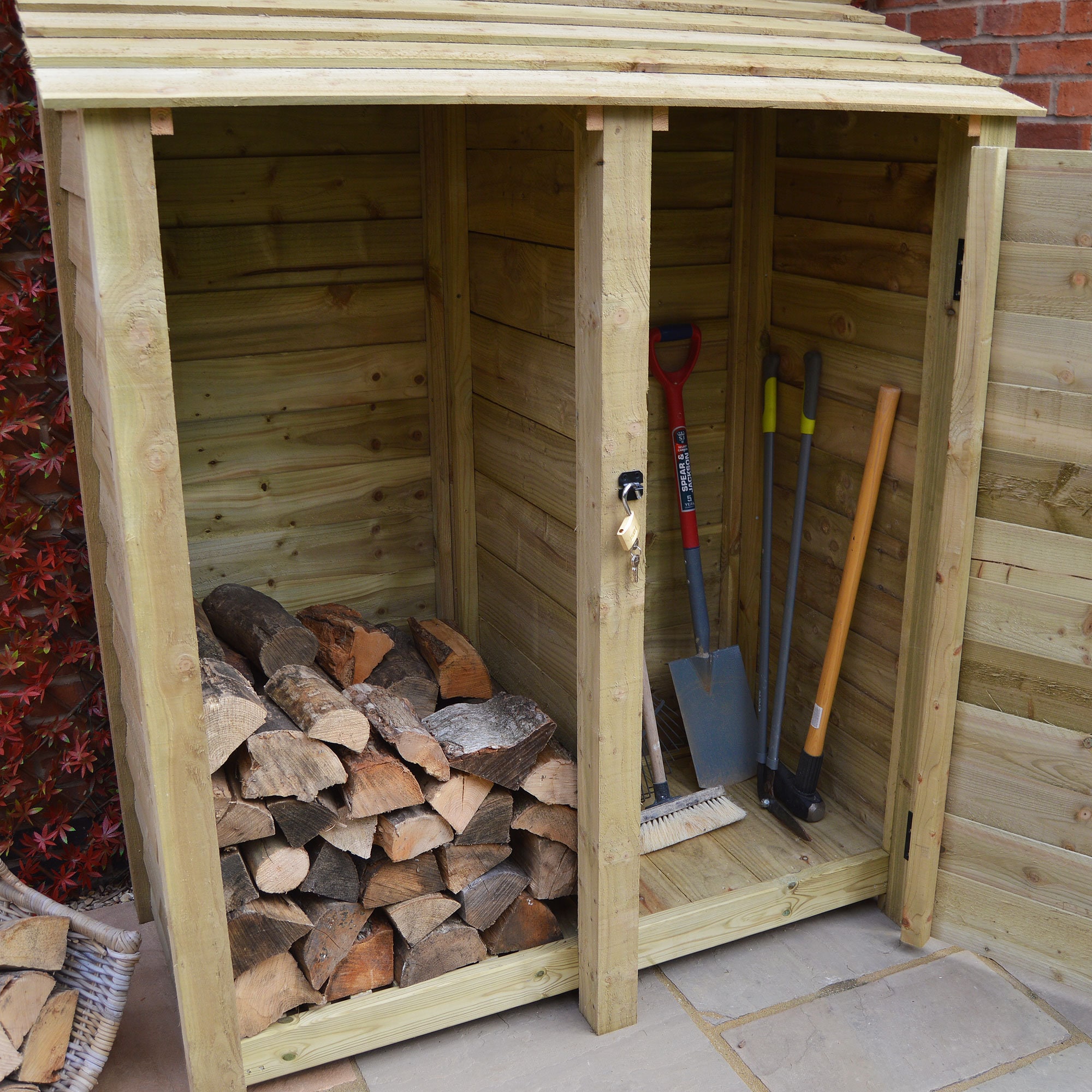 Wooden Garden Tool Storage Box Organiser 5ft Wide Cottesmore Design ...