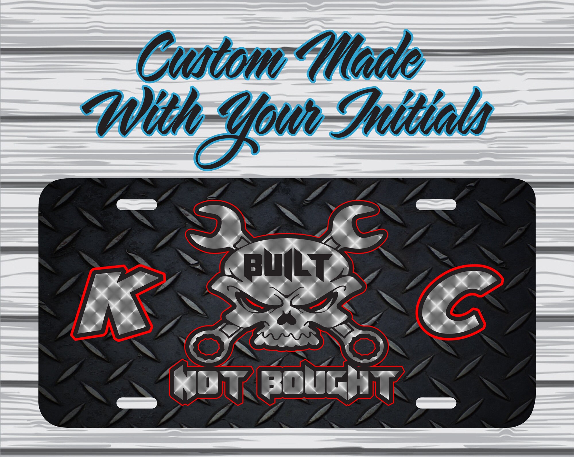 Custom Built Not Bought 4x4 JDM Diamond Plate Engine Turn Personalized ...