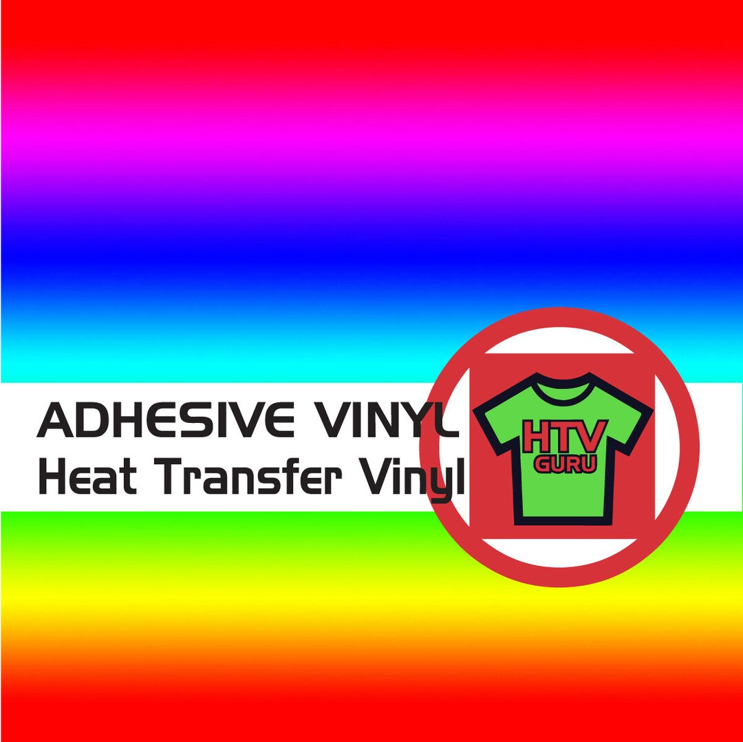 Rainbow Ombre HTV and Adhesive Printed Pattern Vinyl Sheets Heat ...