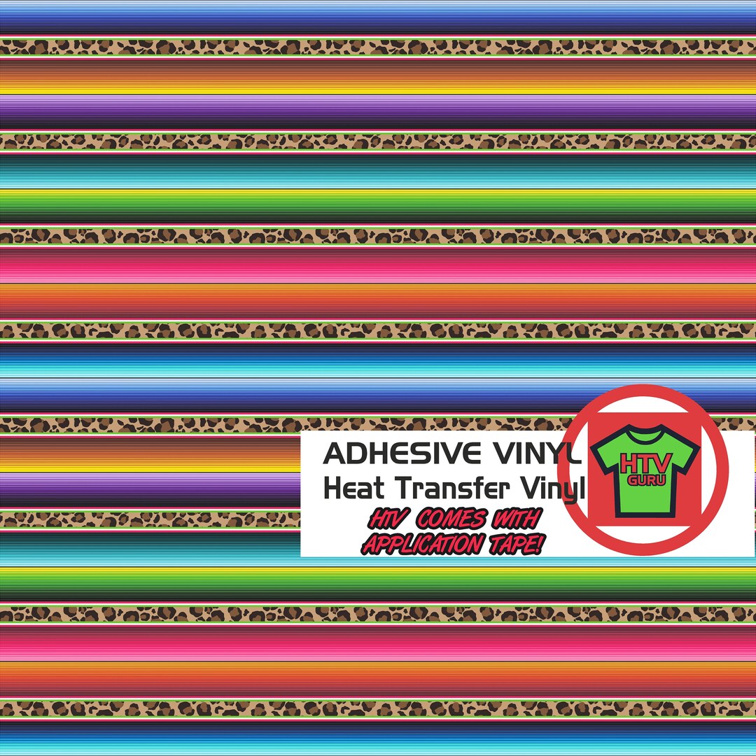 Leopard Serape Pattern HTV Mexican Blanket Pattern Heat Transfer Vinyl ...