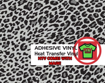 Cheetah/leopard Print HTV heat Transfer Vinyl or Oracal 651 - Etsy