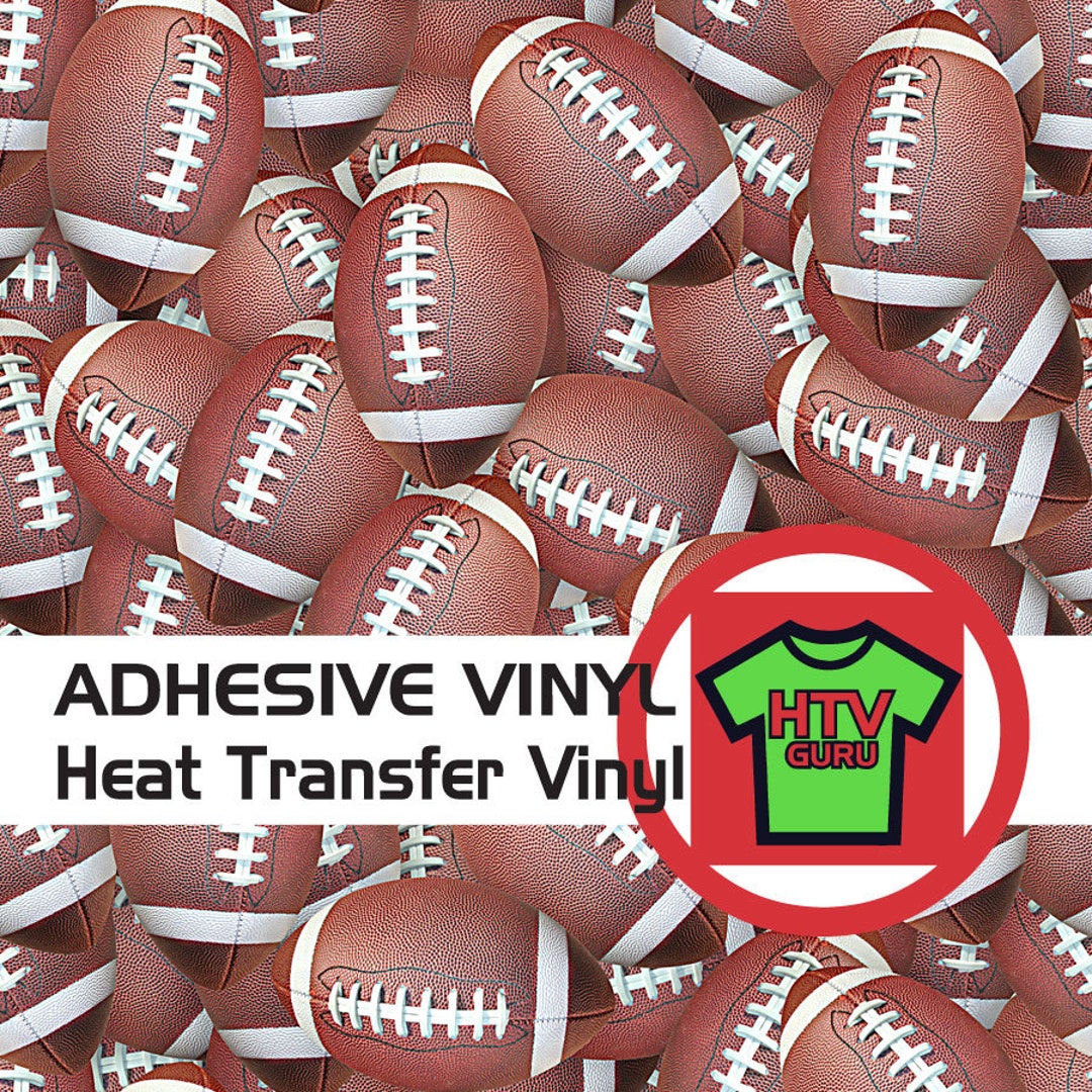 Football HTV and Adhesive Pattern Vinyl Sheets Iron on Printed Sheets ...