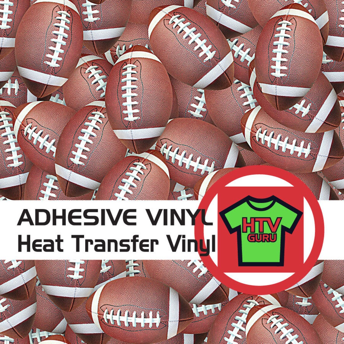 Football HTV and Adhesive Pattern Vinyl Sheets Iron on Printed Sheets ...