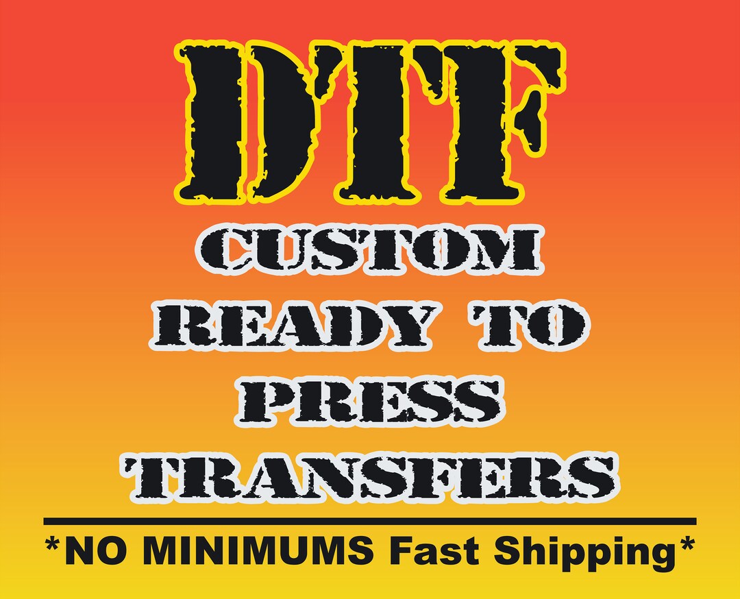 DTF Transfers, Custom Heat Transfer, DTF Transfers Ready for Press, DTF ...
