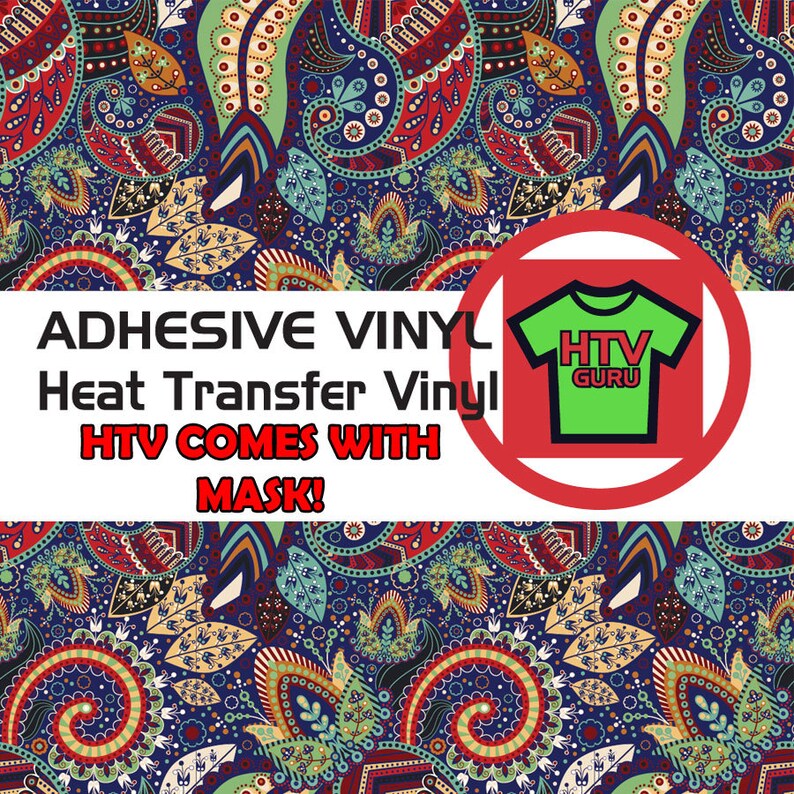 Tribal Paisley Printed HTV Pattern Vinyl Sheets Outdoor Craft - Etsy
