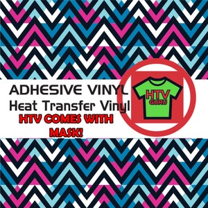 Chevron Vinyl Sheets Iron on Heat Transfer Vinyl Printed Patterned ...