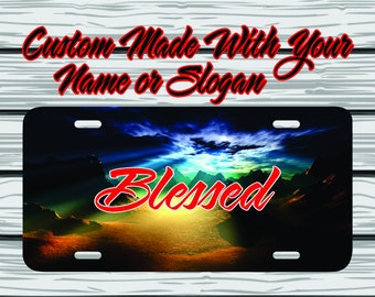 Blessed Custom License Plate Personalized License Custom - Etsy