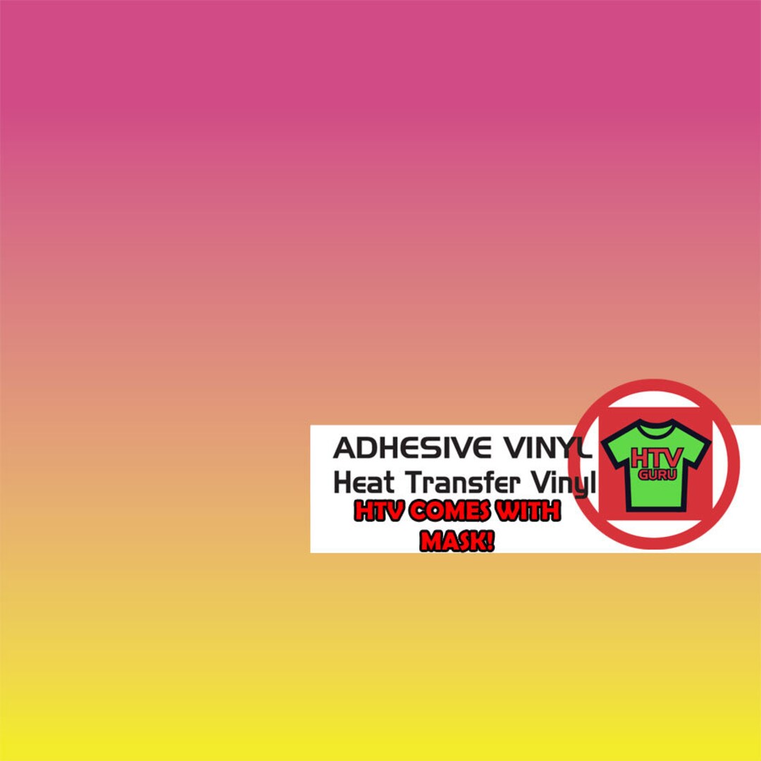 Sunset Ombre HTV and Adhesive Printed Pattern Vinyl Sheets Heat ...