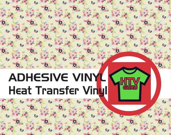 Red and White Roses Printed HTV Pattern Vinyl Sheets Heat | Etsy