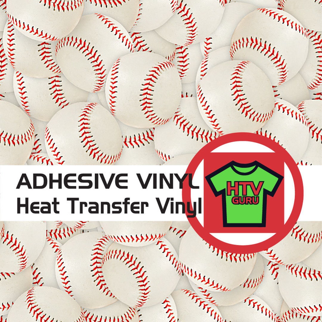 Baseball HTV and Adhesive Pattern Vinyl Sheets Iron on Printed Sheets ...