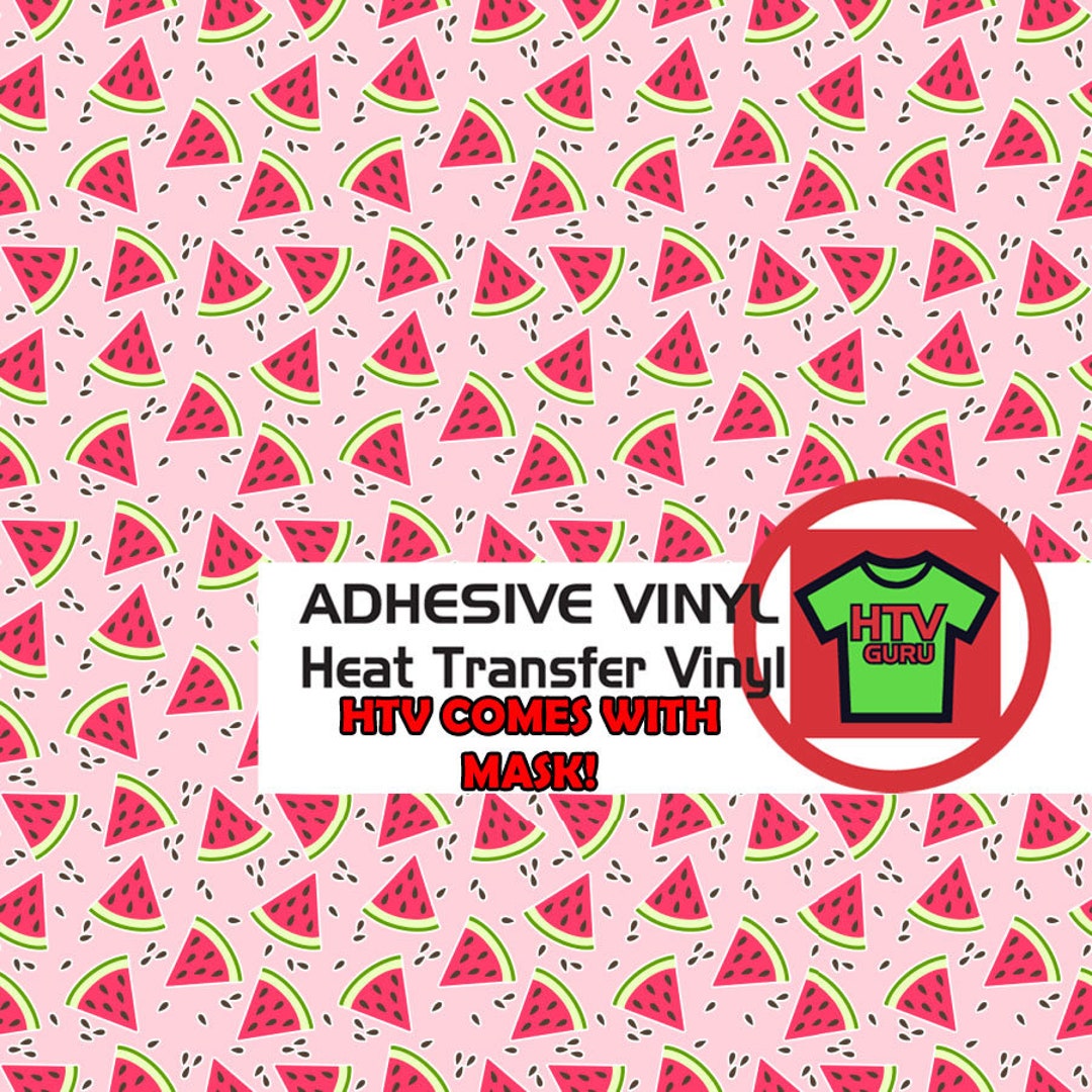 Watermelon Patterned Vinyl Printed Heat Transfer Vinyl Iron on Vinyl ...