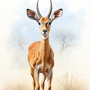 Impala Print | Impala | Safari Animal | Jungle Print| Digital Download ...