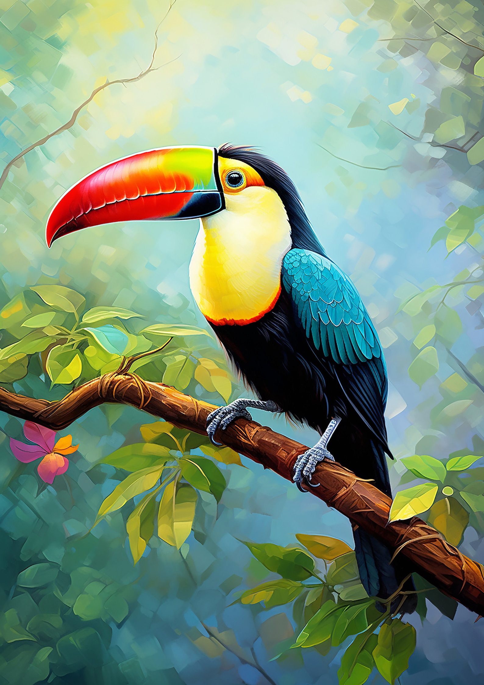 Toucan | Bird Poster | Bird Wall Art | Digital Download | Jungle Toucan ...