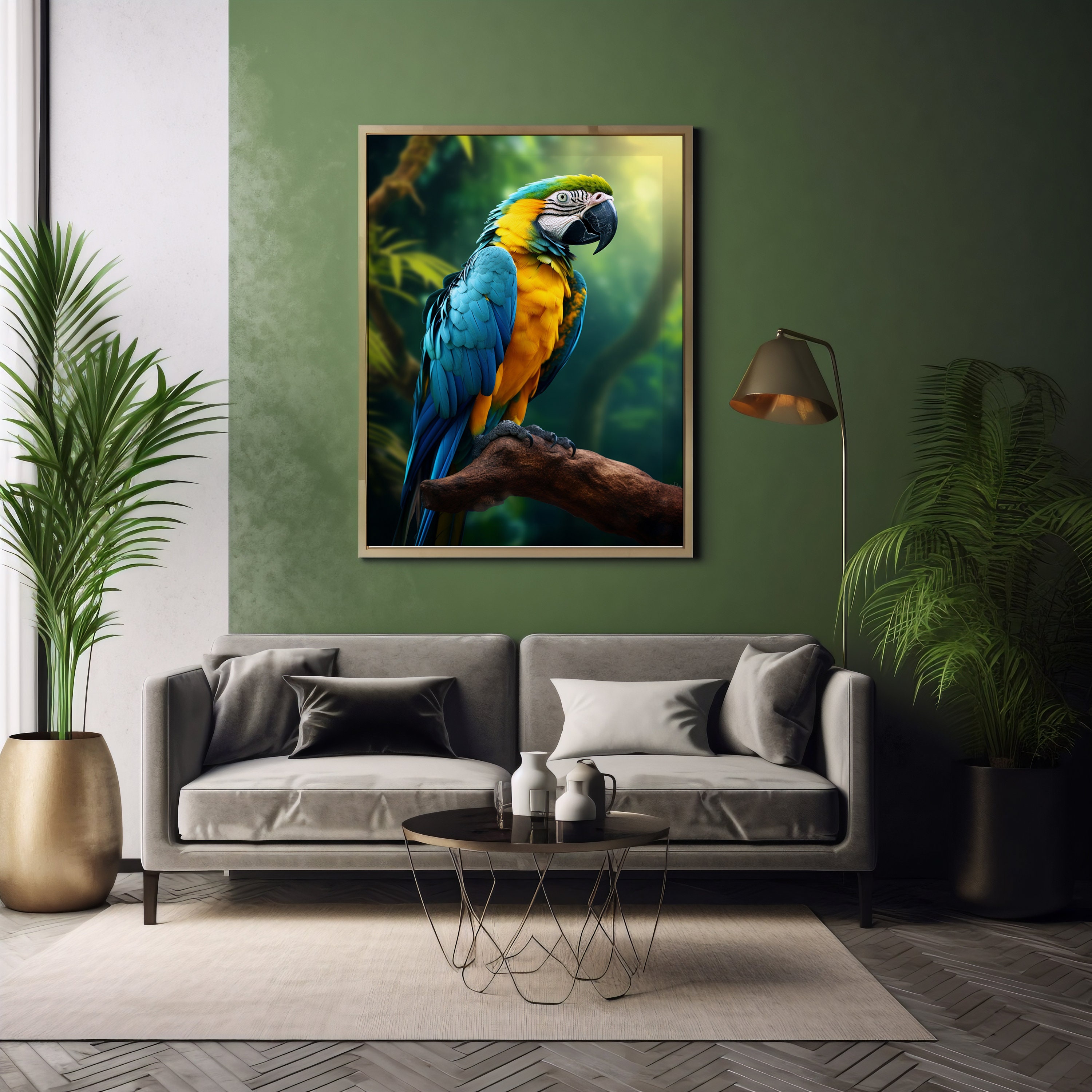 Macaw Parrot | Bird Print | Bird Wall Art | Digital Download | Bird Art ...