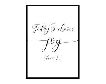 I Choose Joy Poster - Etsy