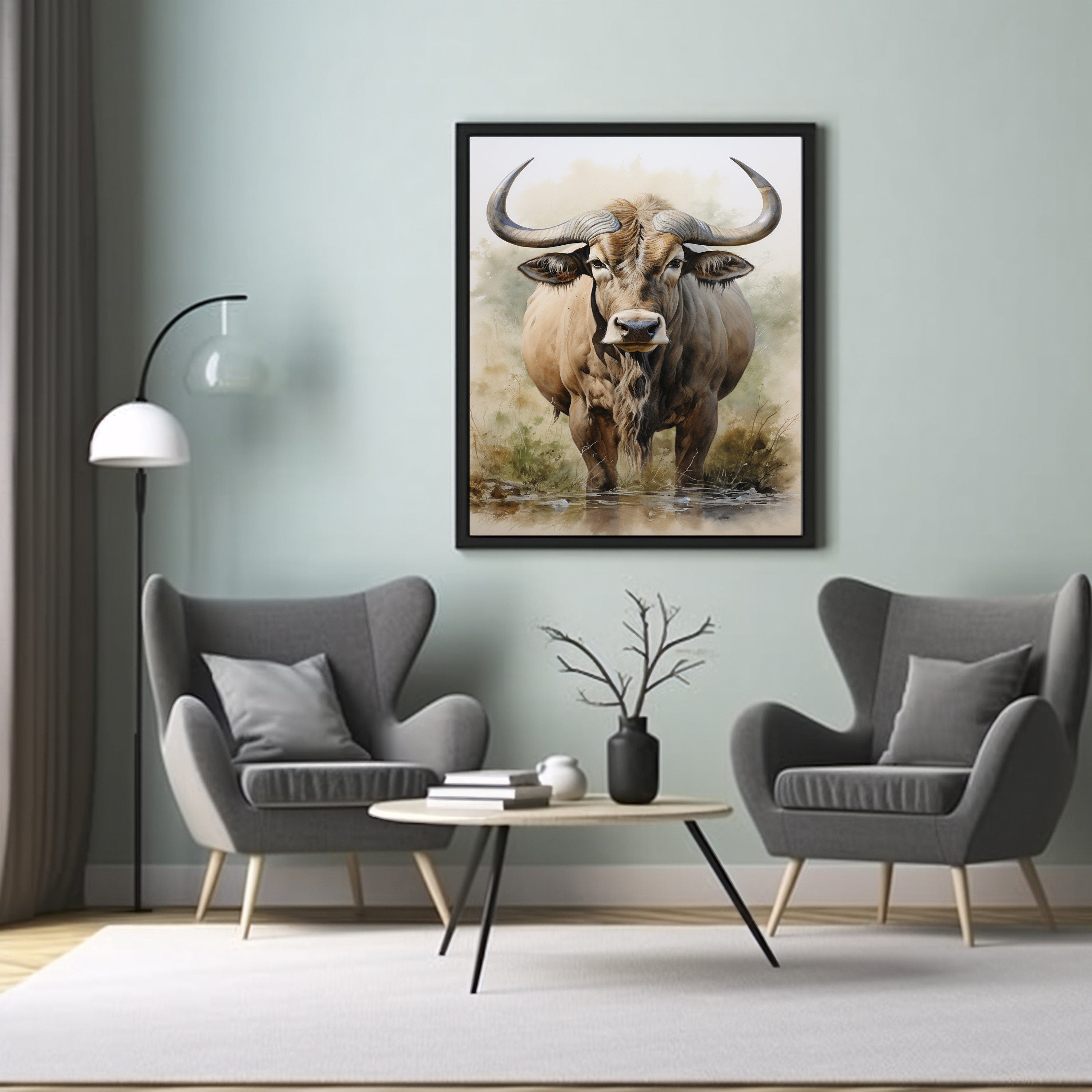 Wildebeest Print | Wall Art | Safari Animal | Jungle Poster| Digital ...