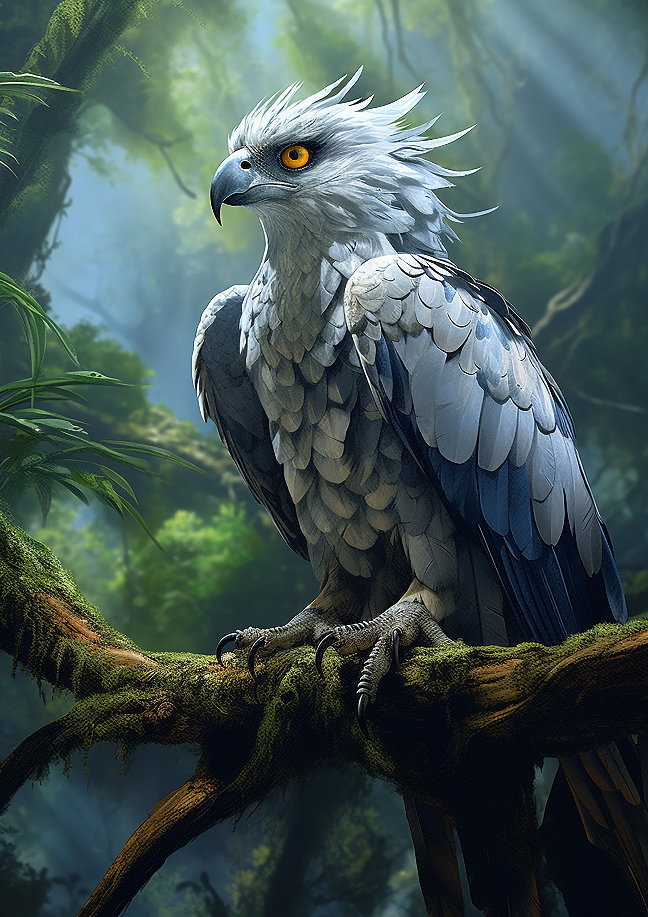 Harpy Eagle | Bird Poster | Bird Wall Art | Digital Download | Jungle ...