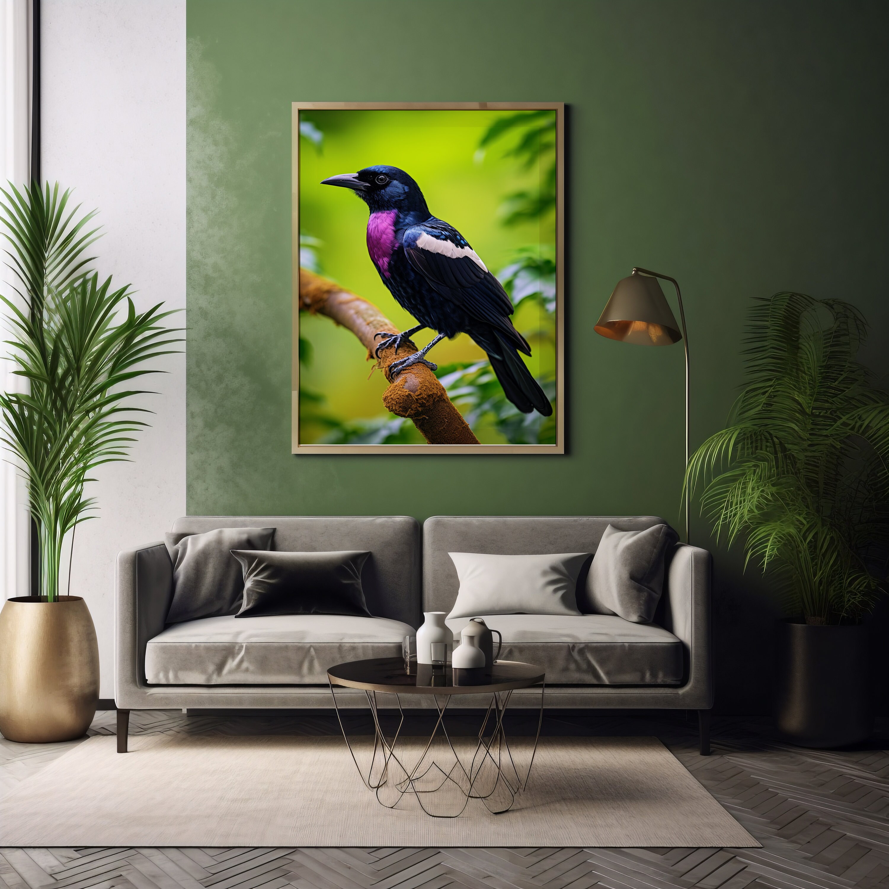 Fruitcrow Bird | Bird Print | Bird Wall Art | Digital Download |avian ...