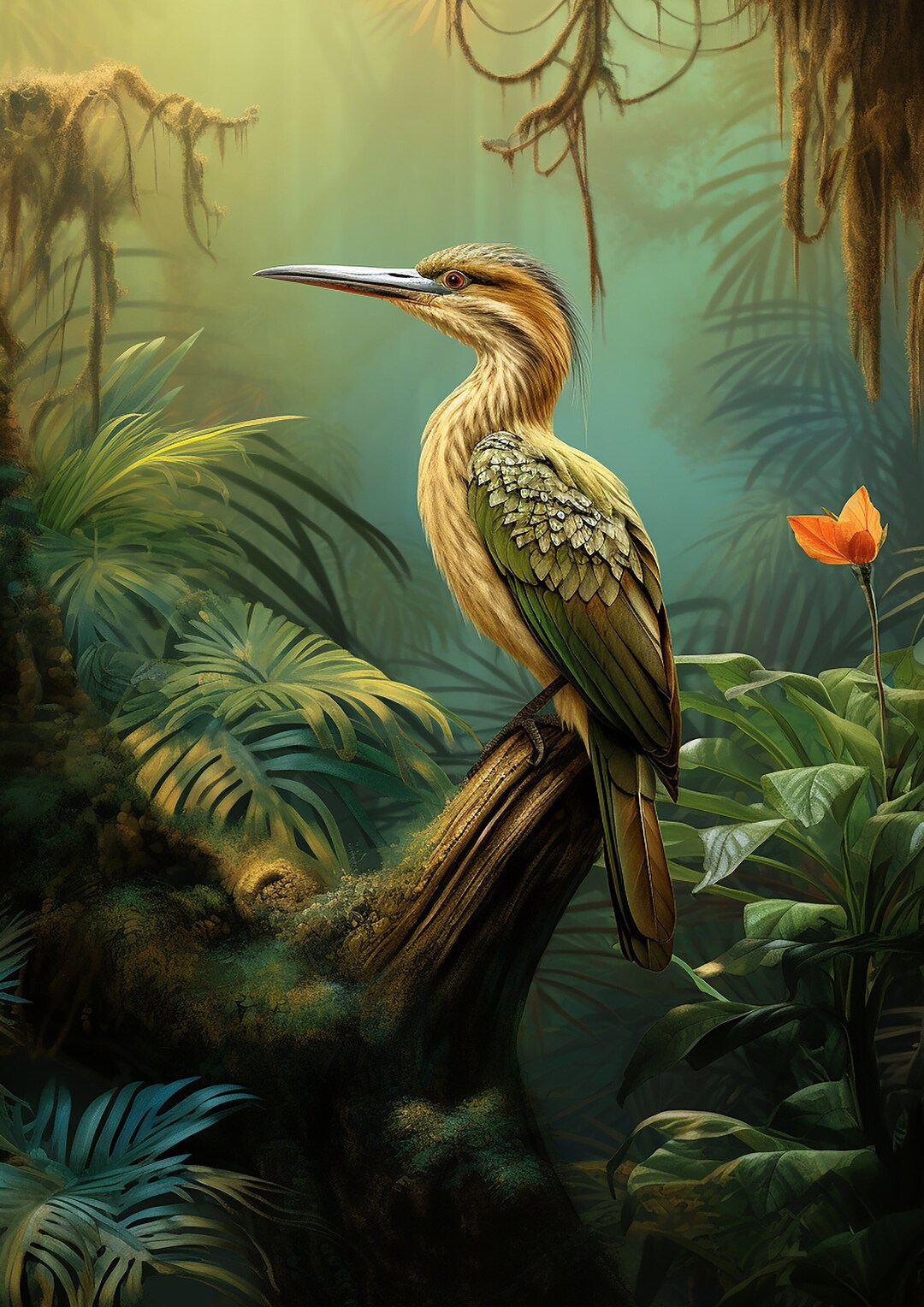 Sunbittern Bird | Bird Poster | Bird Wall Art | Digital Download |wild ...