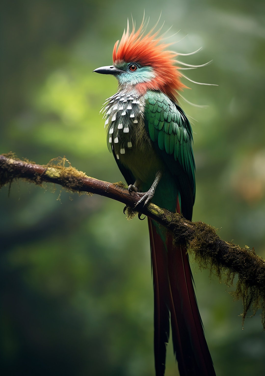 Resplendent Quetzal | Bird Poster | Bird Wall Art | Digital Download ...