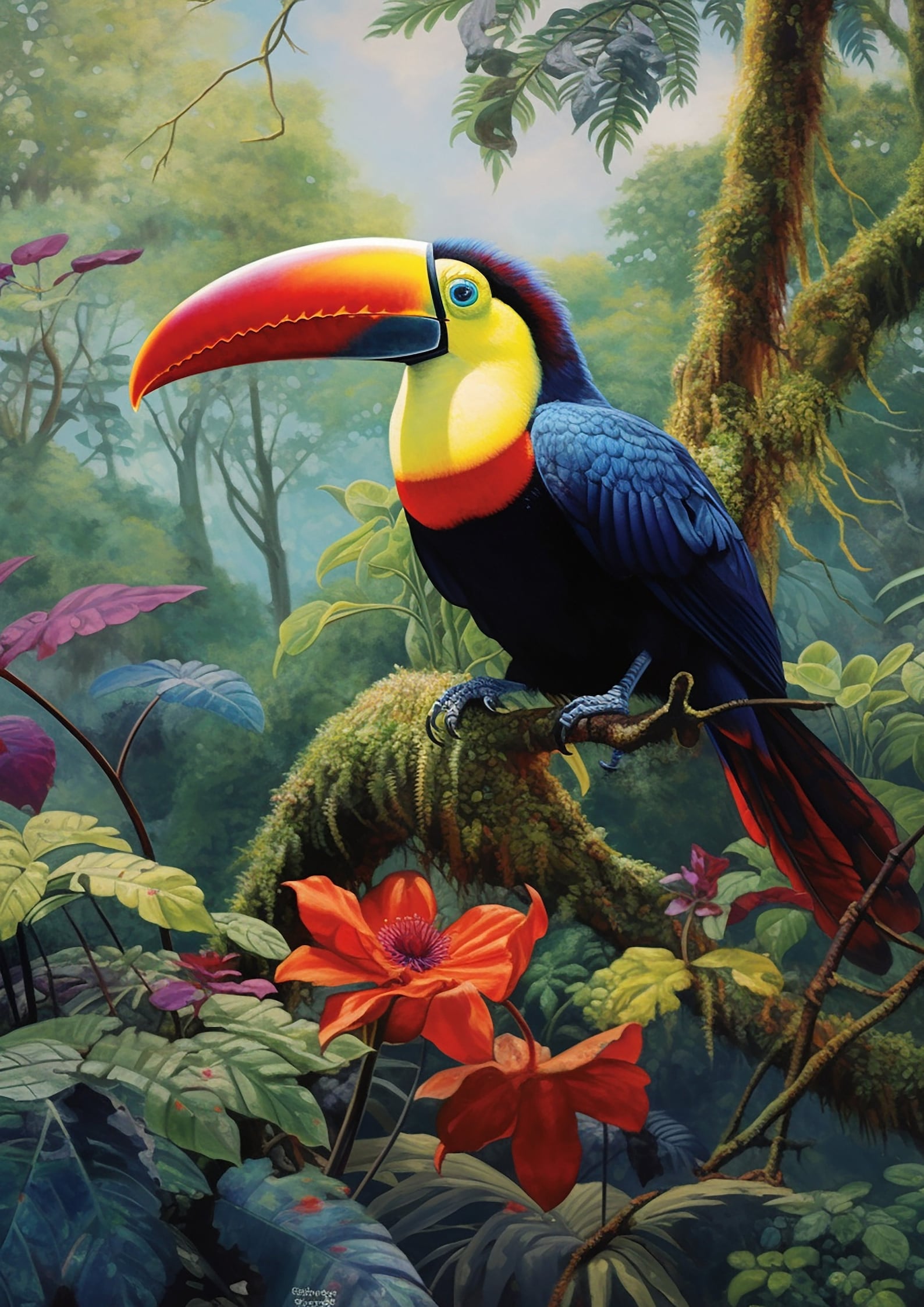 Toucan Bird Print | Bird Poster | Bird Wall Art | Digital Download ...