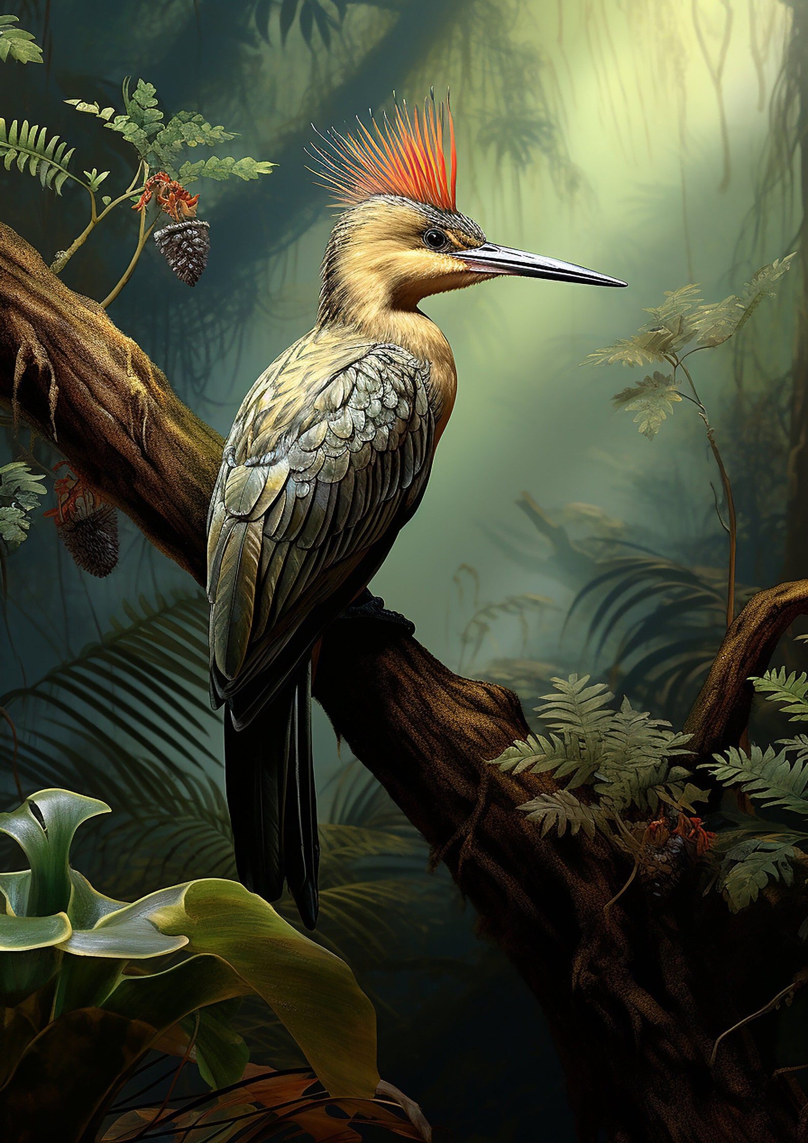 Sunbittern | Bird Poster | Bird Wall Art | Digital Download | Bird ...