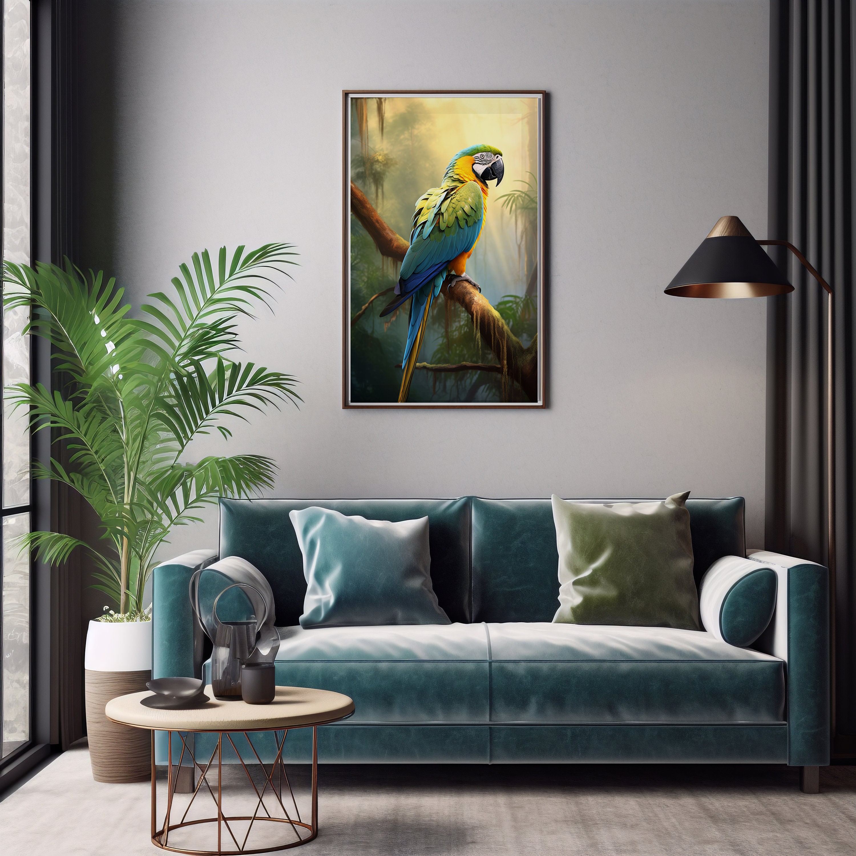 Macaw Parrot | Bird Print | Bird Wall Art Decor | Digital Download ...