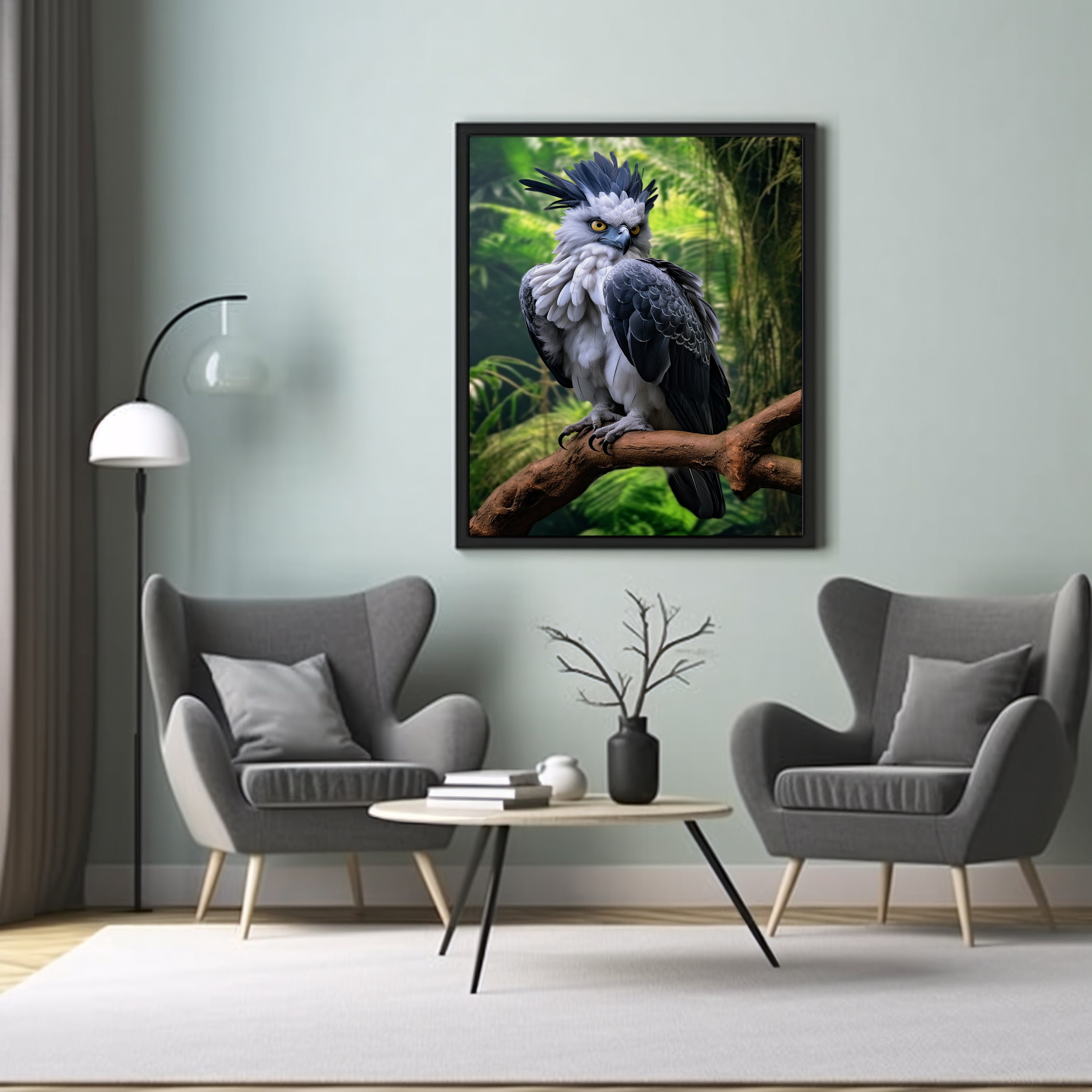 Harpy Eagle | Bird Poster | Bird Wall Art | Digital Download | Jungle ...