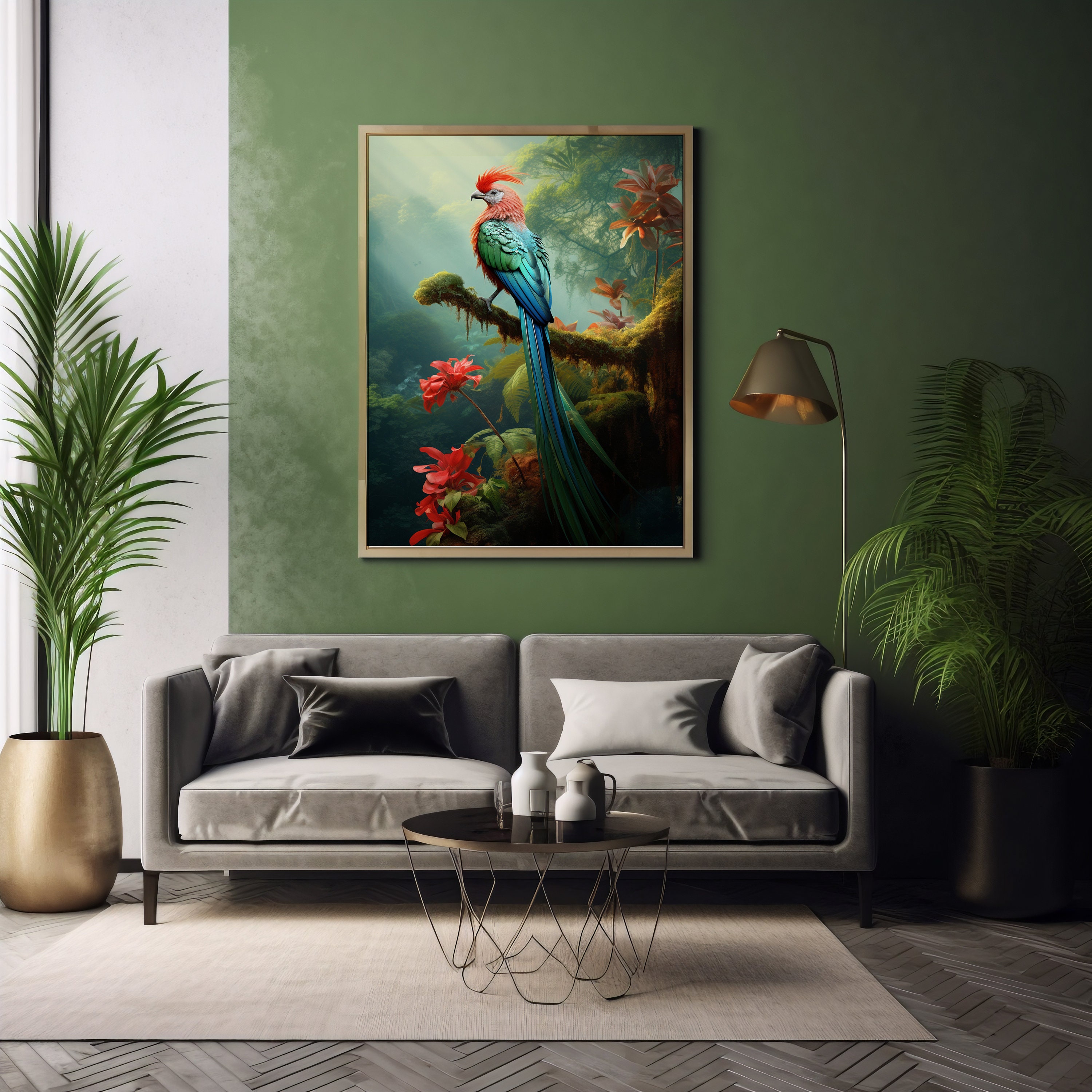 Resplendent Quetzal | Bird Poster | Bird Wallart | Digital Download ...