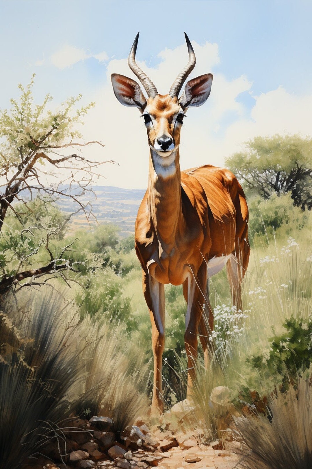 Impala Poster | Impala | Safari Animal | Jungle Print| Digital Download ...