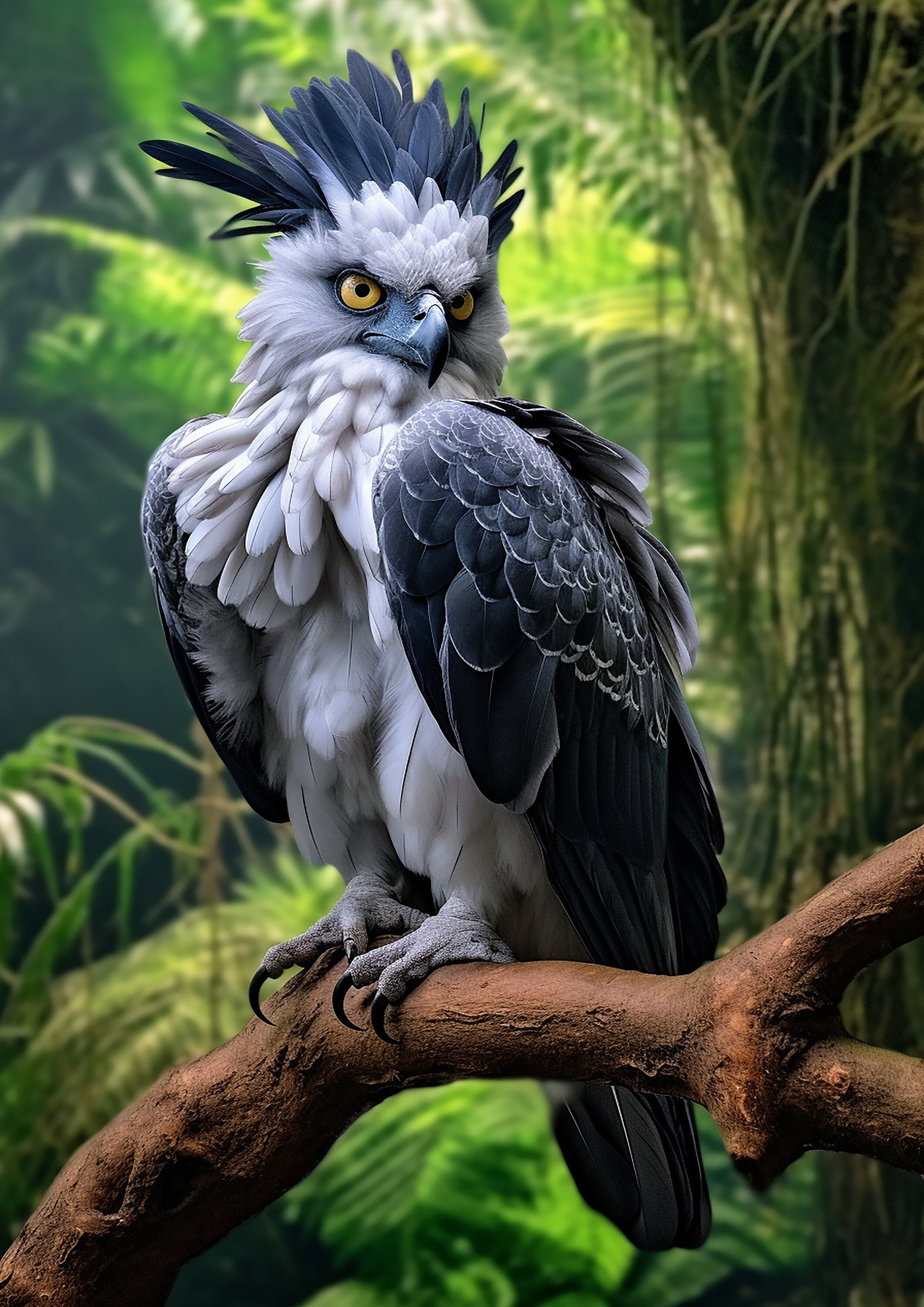 Harpy Eagle | Bird Poster | Bird Wall Art | Digital Download | Jungle ...