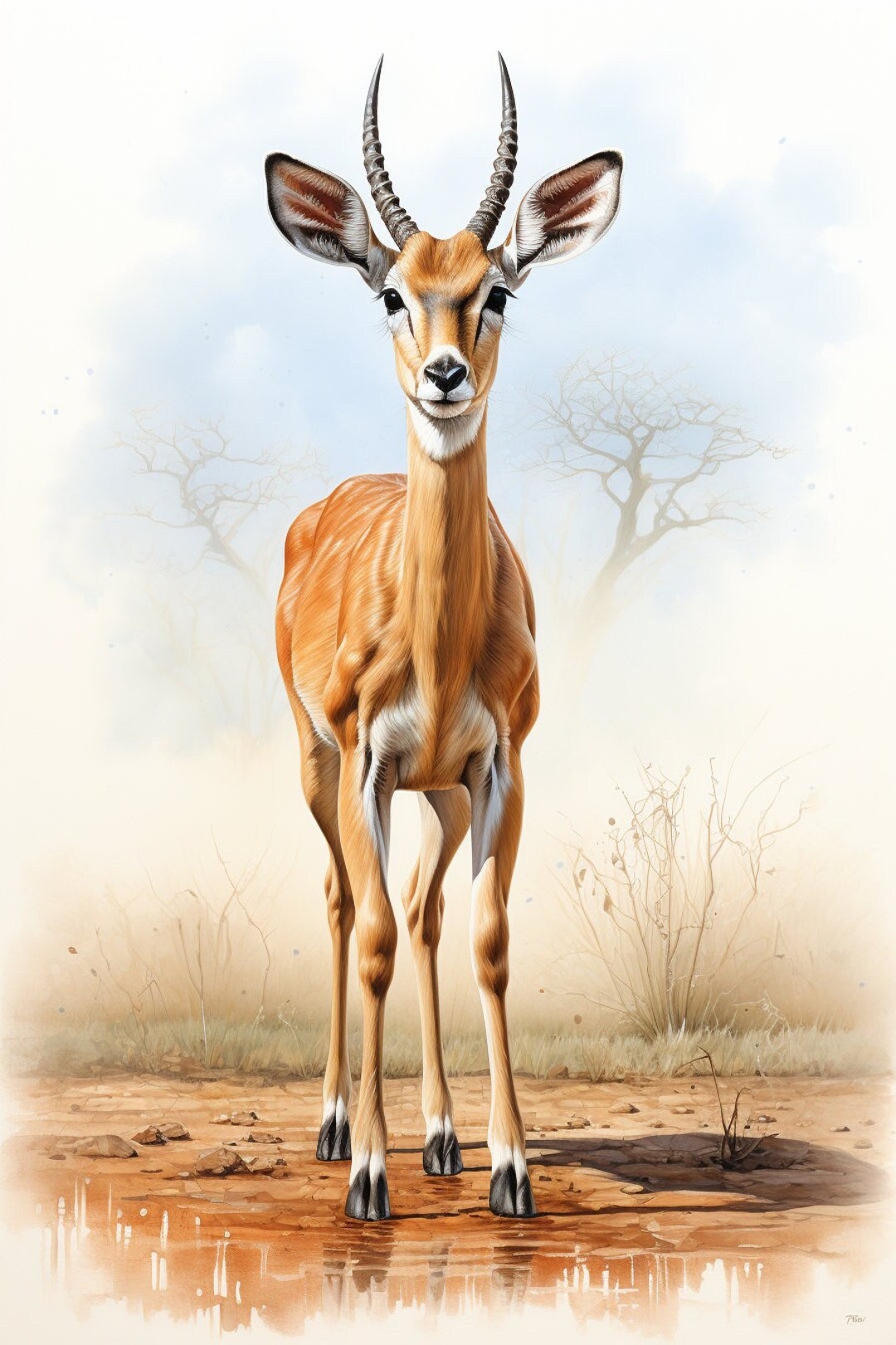 Impala Print | Impala | Safari Animal | Jungle Print| Digital Download ...