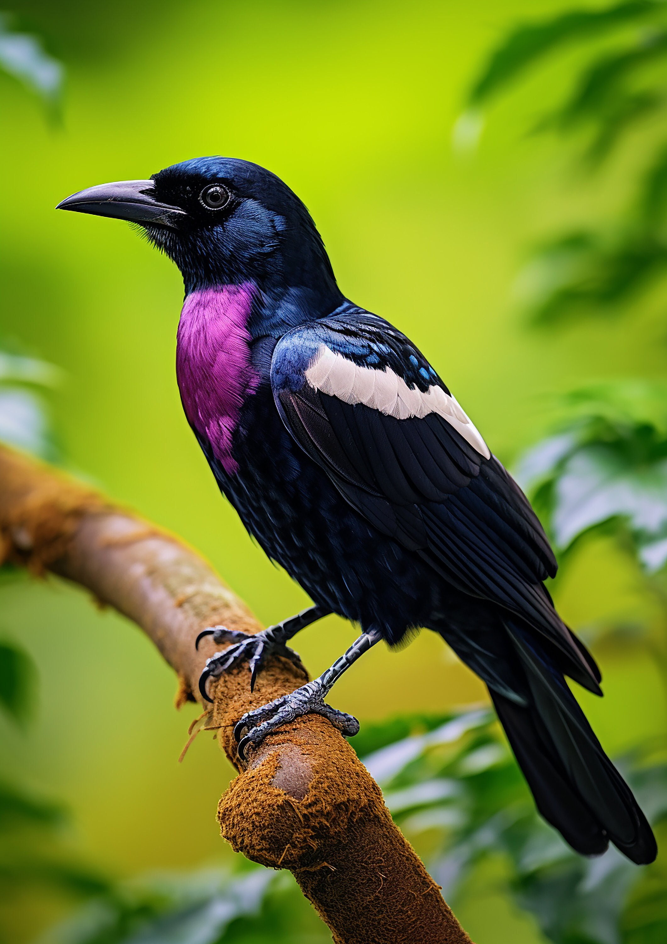 Fruitcrow Bird | Bird Print | Bird Wall Art | Digital Download |avian ...