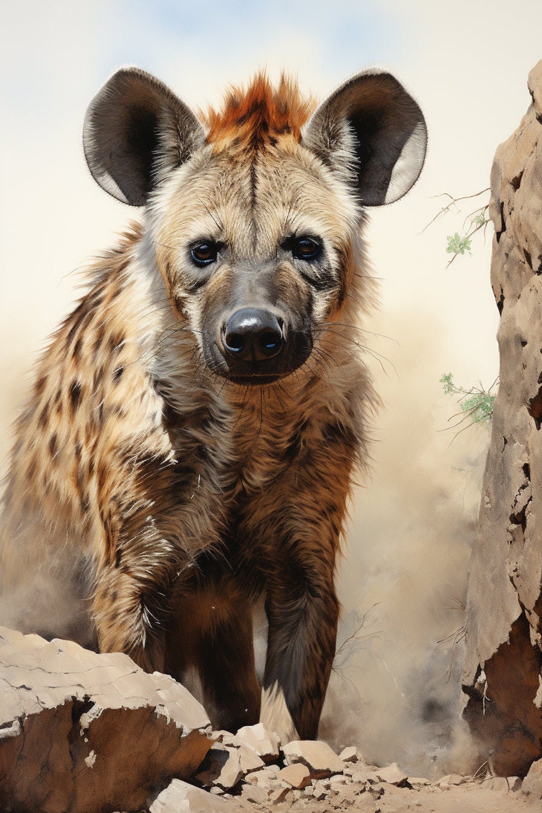 Hyena Poster | Hyena | Safari Animal | Jungle Print| Digital Download ...