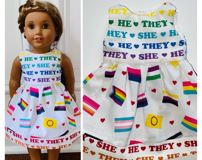 PRIDE/18” Doll Clothes/lgbtq Pride Flags Doll Dress/18” Doll Dress ...
