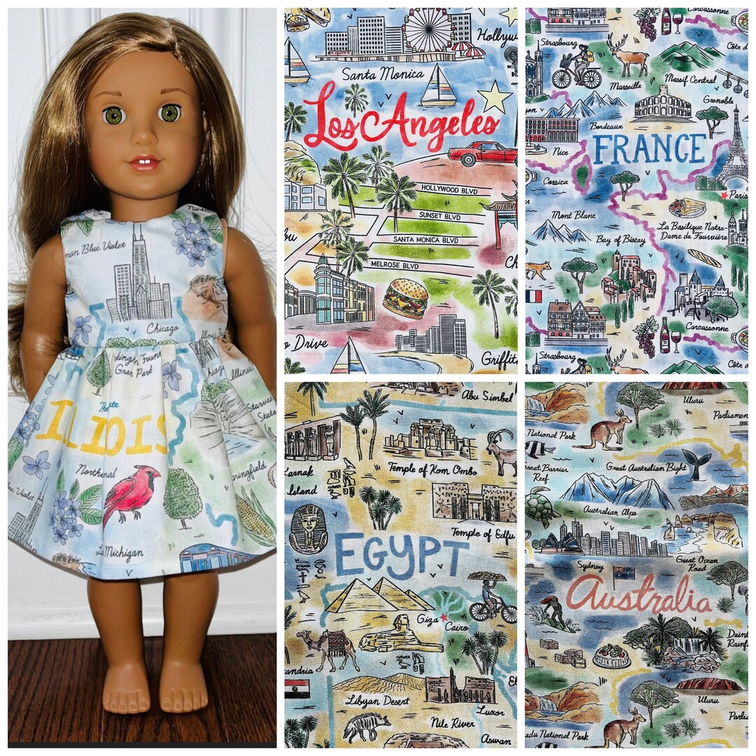 18” Doll Clothes/state/country Doll Dress/18” Doll Dress/18inch Doll ...