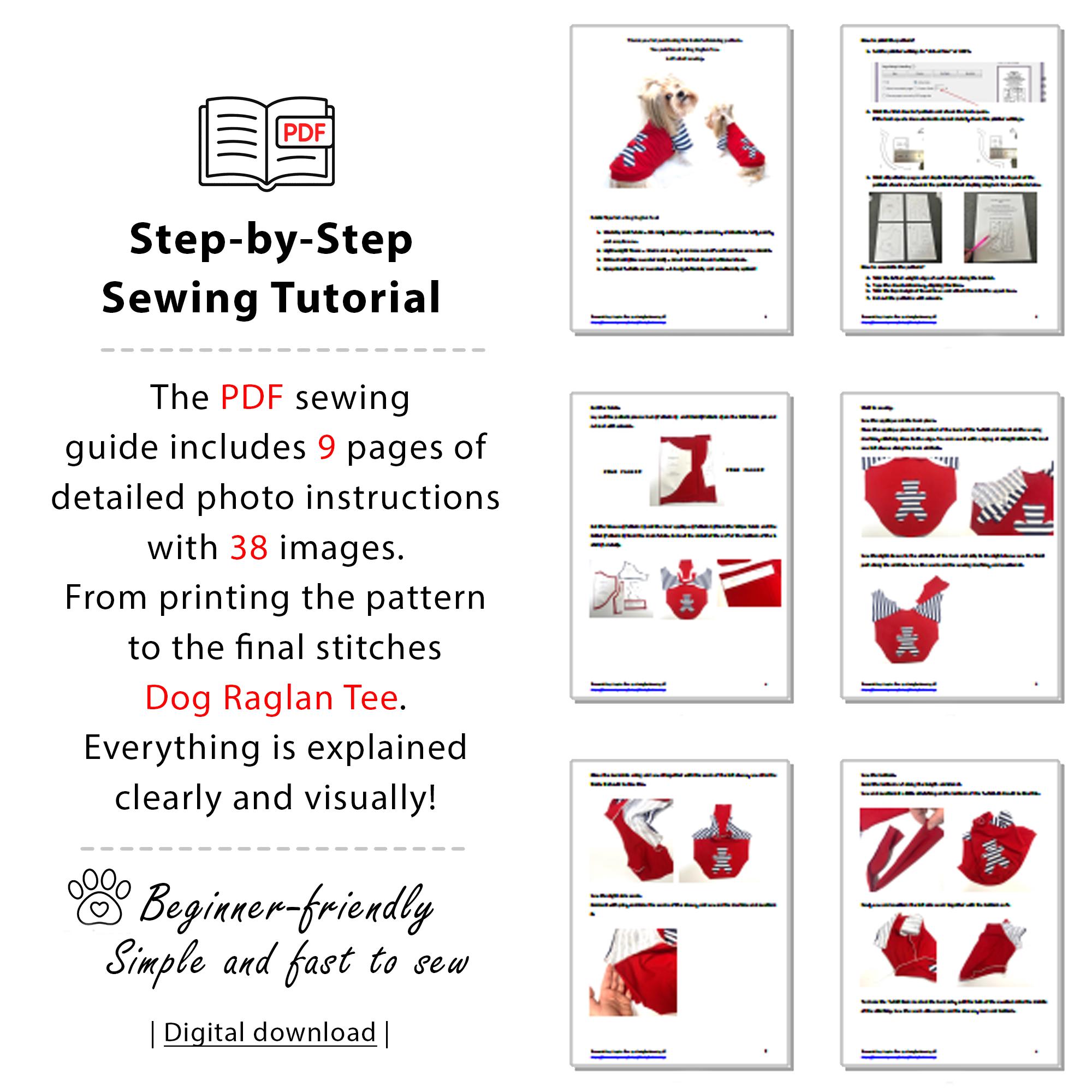 Dog Sweater Sewing Pattern | Digital Download PDF | 7 Sizes XS-3XL ...