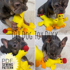 Dog Toy Duck Pattern - PDF Sewing Pattern - DIY Funny Toy for Dog ...