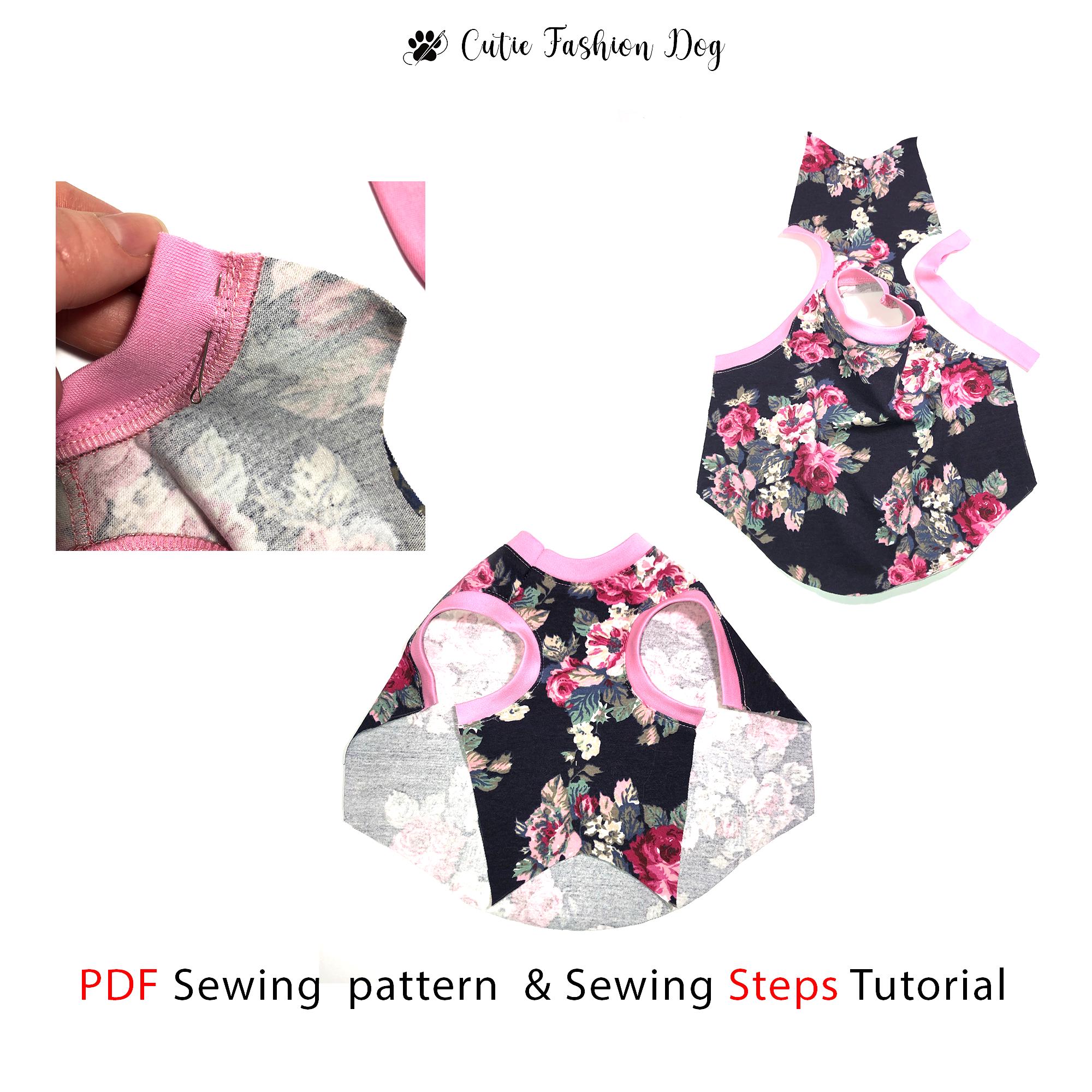 Ruffle Dog T-shirt Sewing Pattern | XS-3XL Sizes (PDF Pattern) - Etsy