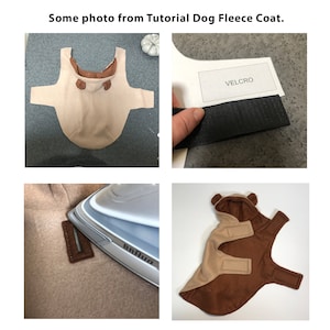 5 Sizes Dog Fleece Jacket PDF Sewing Patterns for Print, Coat for Small ...