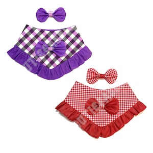 Multi-size PDF Sewing Pattern Dog Ruffle Bandana and Bow, Steps ...